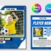 Editable Soccer Trading Cards Template Personalized DIY Sport Card ...