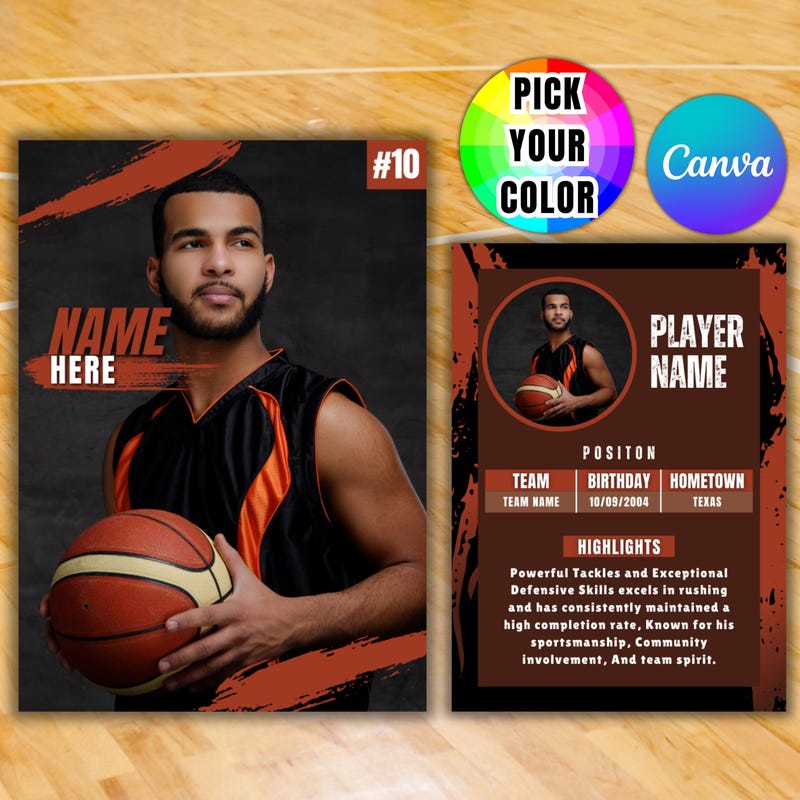 Trading Card Template - Etsy