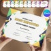 Editable Classroom Award Certificate Canva Template Bundle Printable ...
