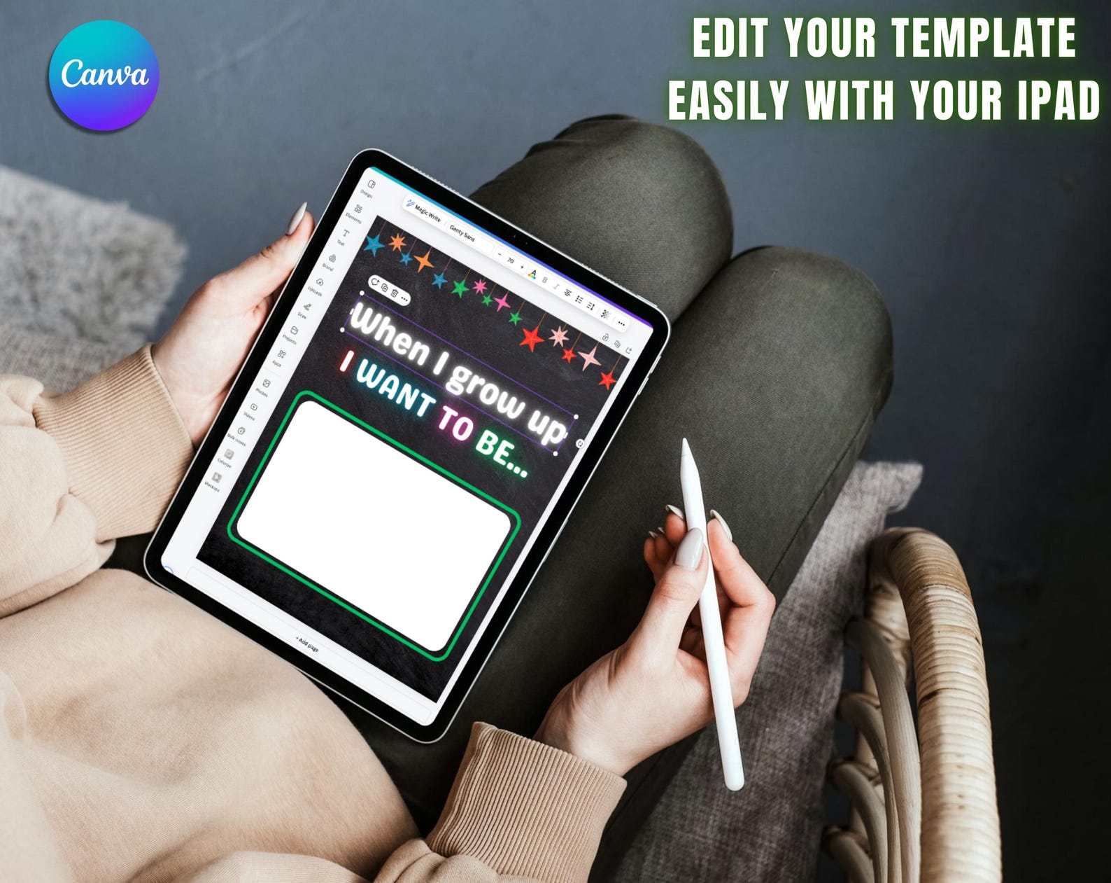 Editable When I Grow up Sign Template, When I Grow up I Want to Be ...