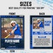 Customizable Baseball Trading Card Template, DIY Player Card (canva) - Etsy