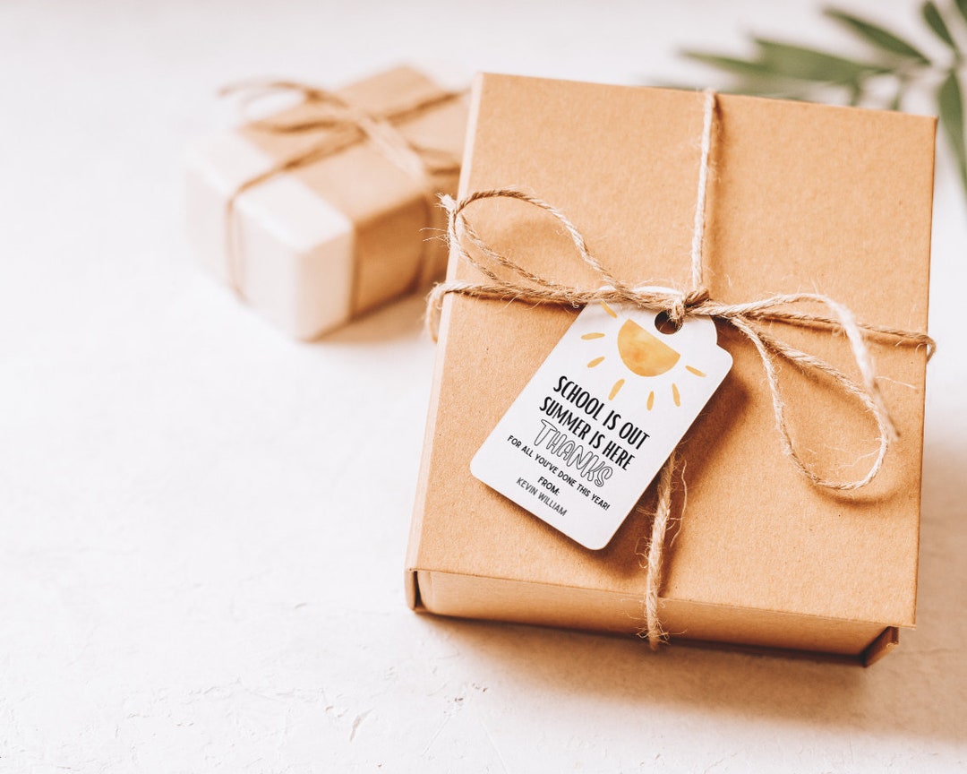 Summer Teacher Appreciation Gift Tag Teacher Sunshine Thank You Tags ...