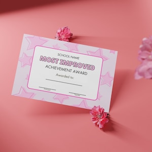 Custom Award Certificate Printable Digital Classroom Certificate Canva ...