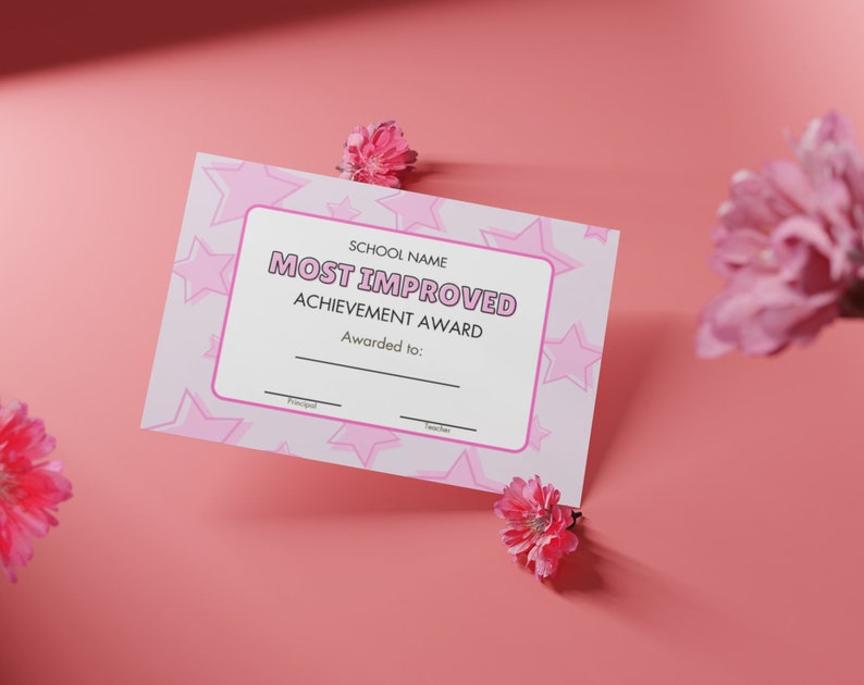 Custom Award Certificate Printable Digital Classroom Certificate Canva ...