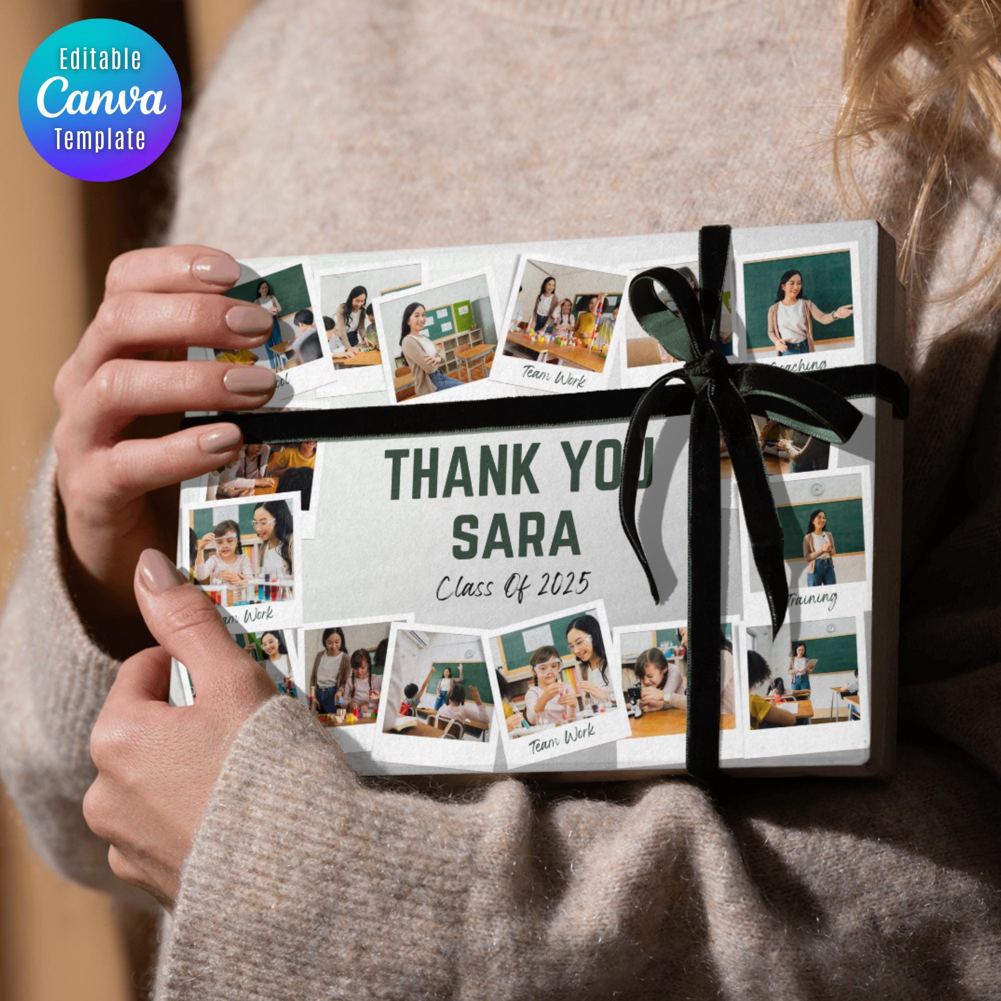 Custom Teacher Appreciation Gift Photo Collage Frame Printable Teacher ...