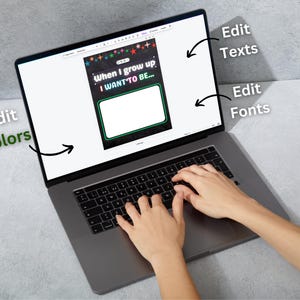 Editable When I Grow up Sign Template, When I Grow up I Want to Be ...