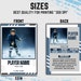 Hockey Trading Card Template Editable Hockey Player Card Canva Template ...