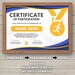 Running Marathon Award Certificate Editable Printable Participation ...