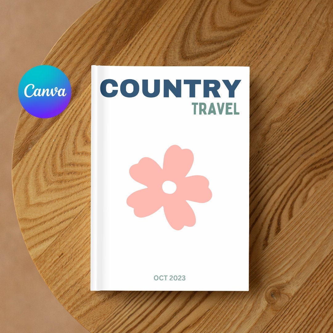Country Travel Photo Book Album Template Customizable Coffee Table Book ...