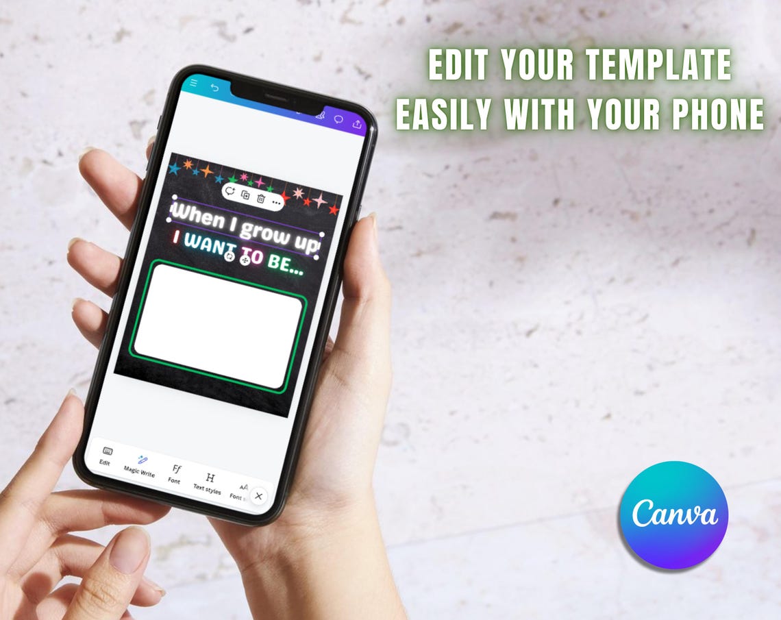 Editable When I Grow up Sign Template, When I Grow up I Want to Be ...