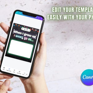 Editable When I Grow up Sign Template, When I Grow up I Want to Be ...