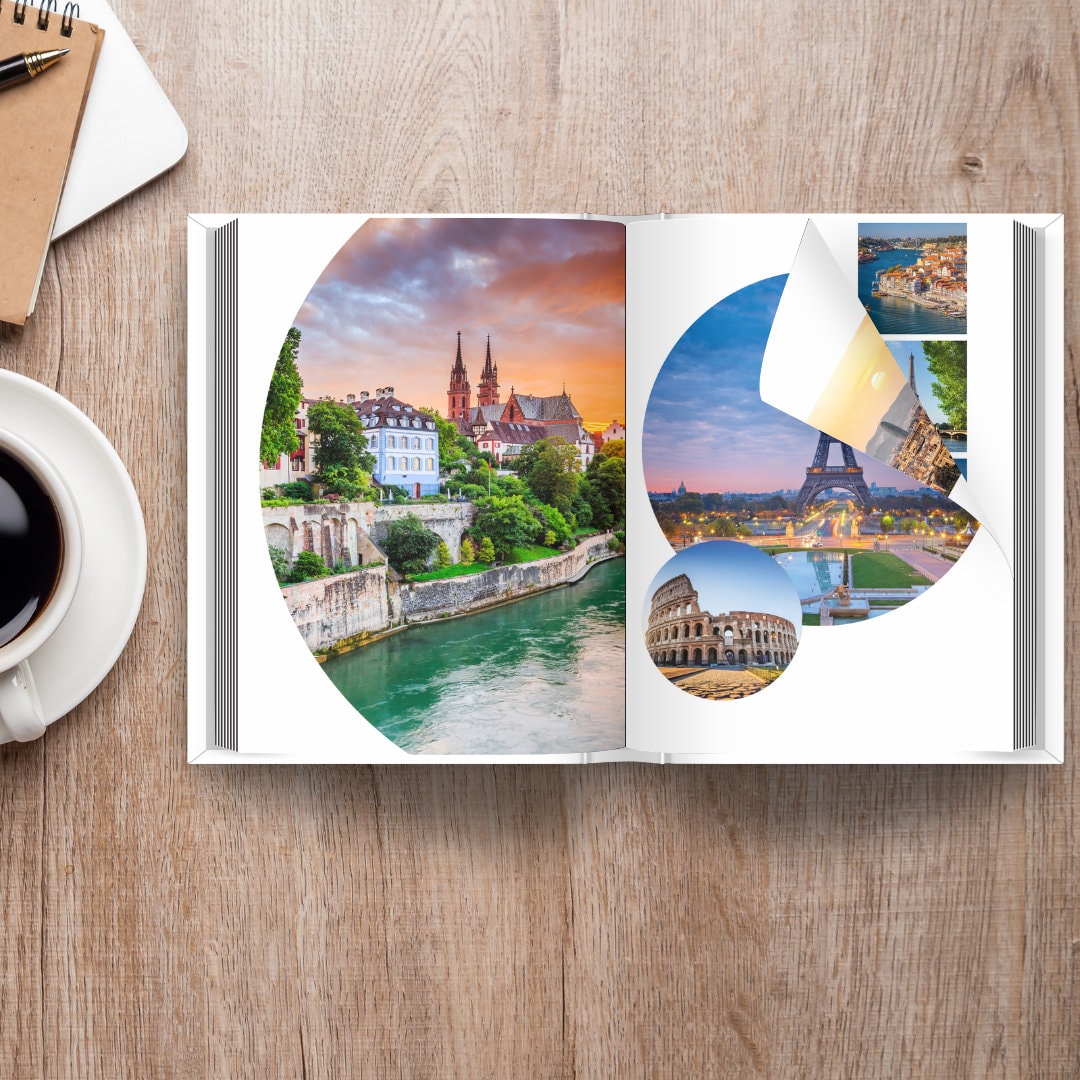 Customizable Coffee Table Book, Printable Decorative Book Travel ...