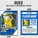Editable Soccer Trading Cards Template Personalized DIY Sport Card ...