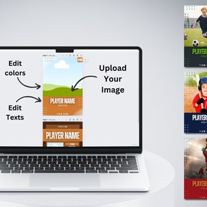 Editable Football Trading Card Template, DIY Sport Card (canva) - Etsy