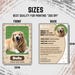 Custom Dog Trading Card Template, Editable Pet Card Canva Template ...