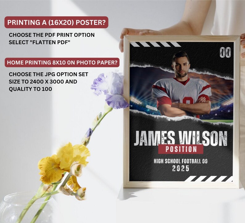 Football Poster Canva Template, Custom Editable Football School Team ...