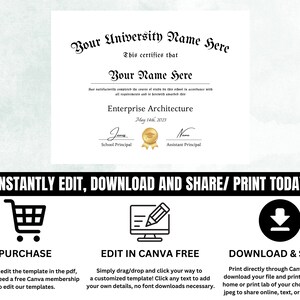Editable Certificate of Achievement | Customizable Award | Instant ...