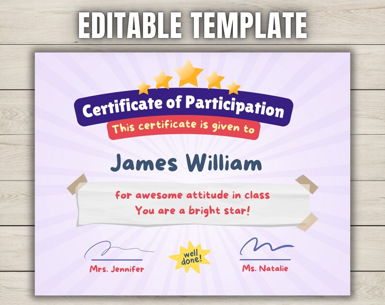 Editable Kindergarten Graduation Certificate Kindergarten Personalized ...