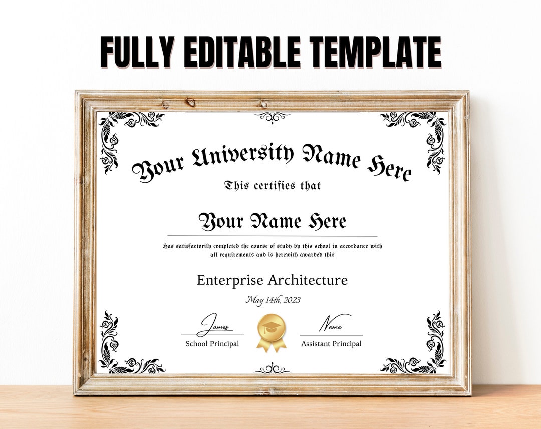 College & University Diploma, Printable Customized University Diploma ...