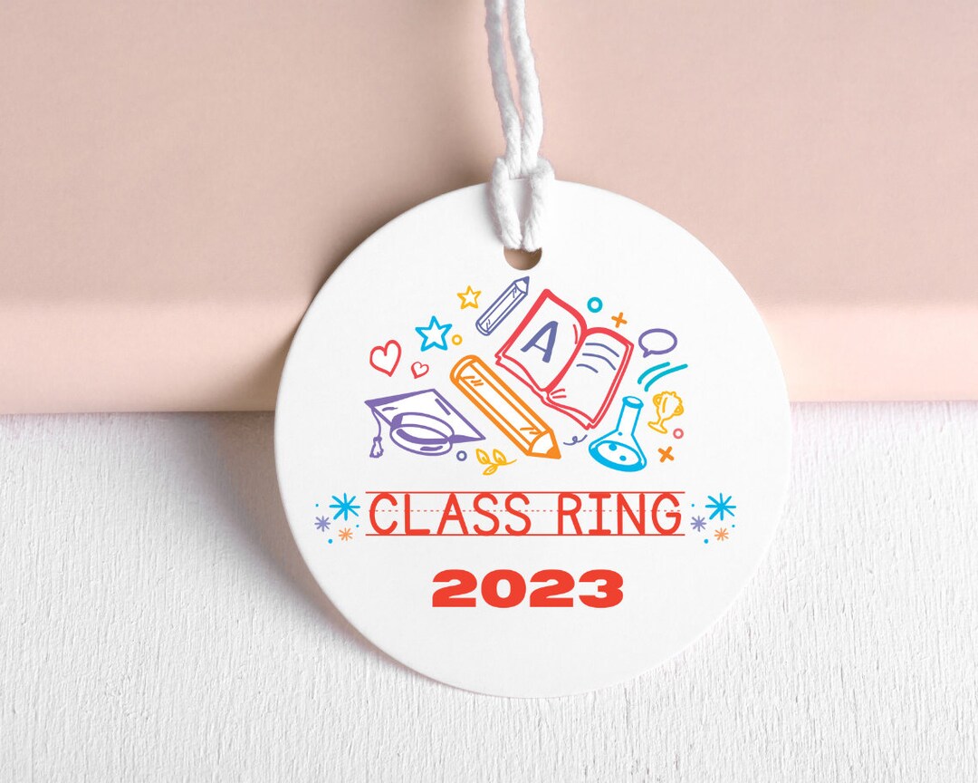 Printable Graduation Stickers, Preschool Tags Kindergarten Class Ring ...