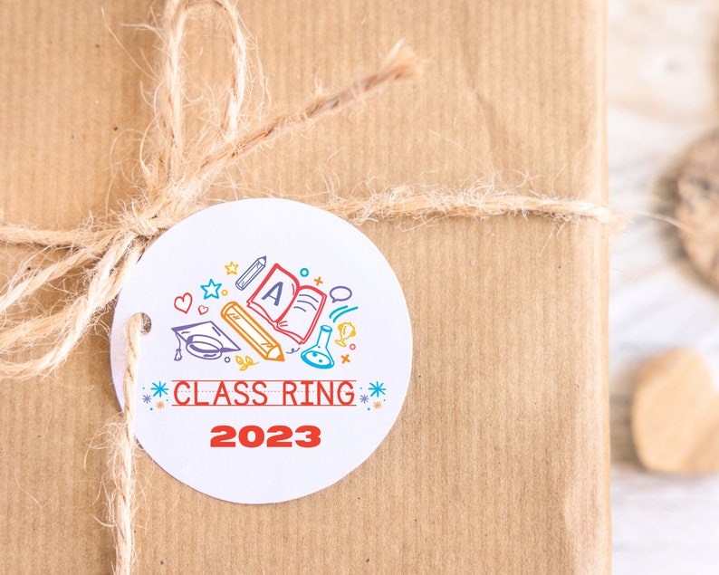 Printable Graduation Stickers, Preschool Tags Kindergarten Class Ring ...
