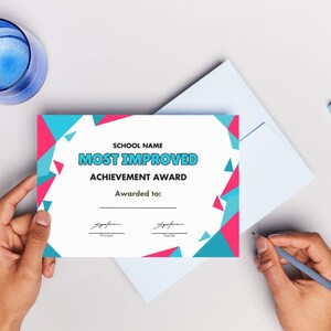 Editable Classroom Award Certificate Canva Template Bundle Printable ...