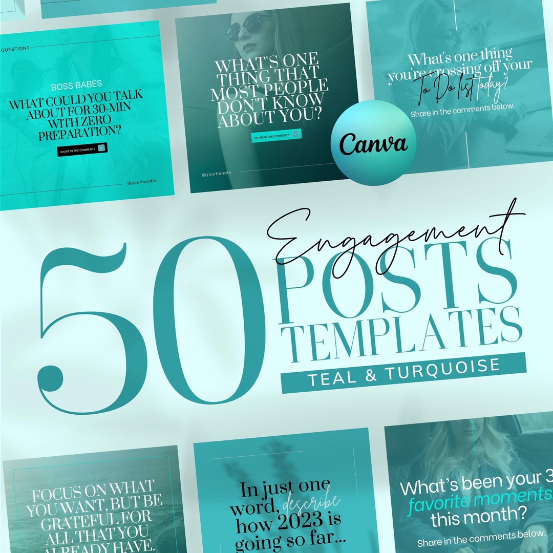 Engagement Post Templates for Women Entrepreneurs | INSTANT DOWNLOAD ...