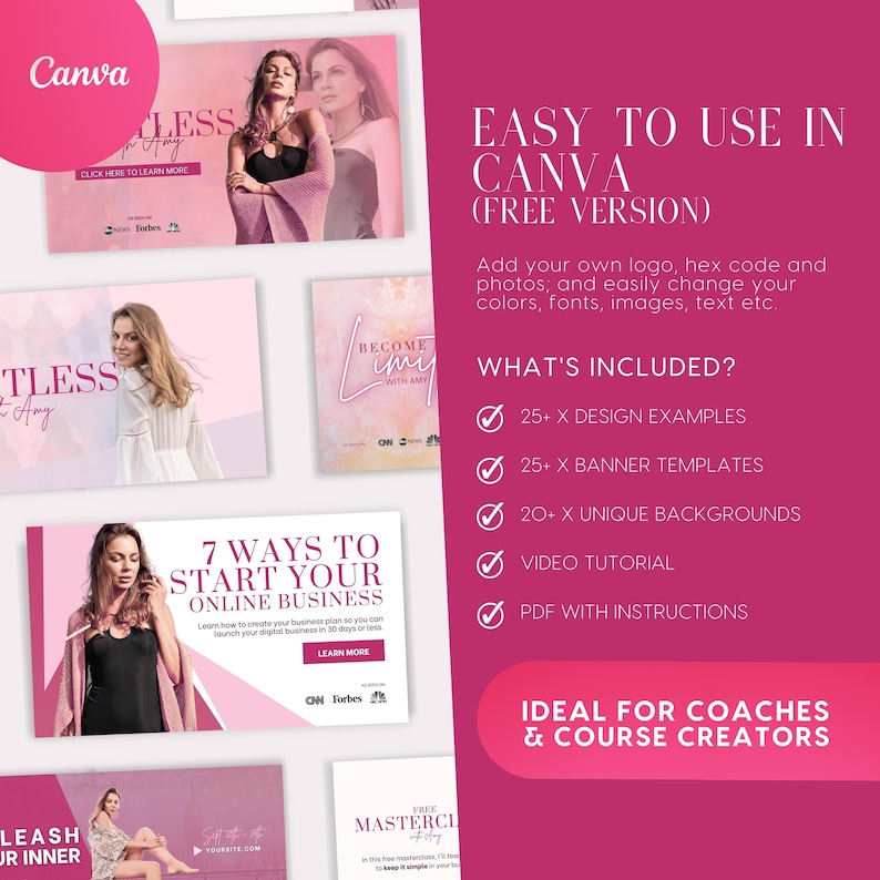 25 Facebook Cover Banner Templates for Coaches and Course Creators ...