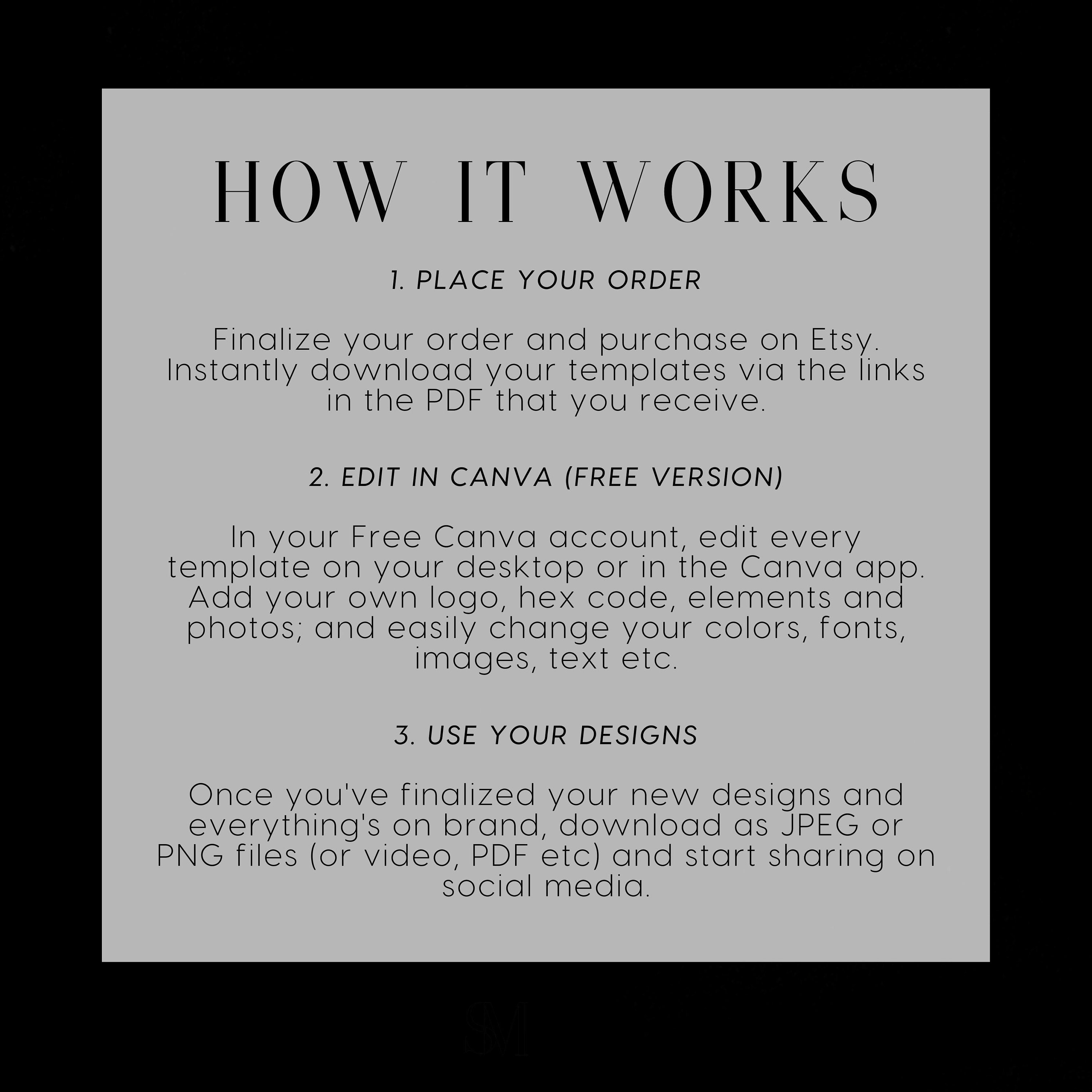 50 Luxury Facebook Post Templates Instant Download Editable Pre Made