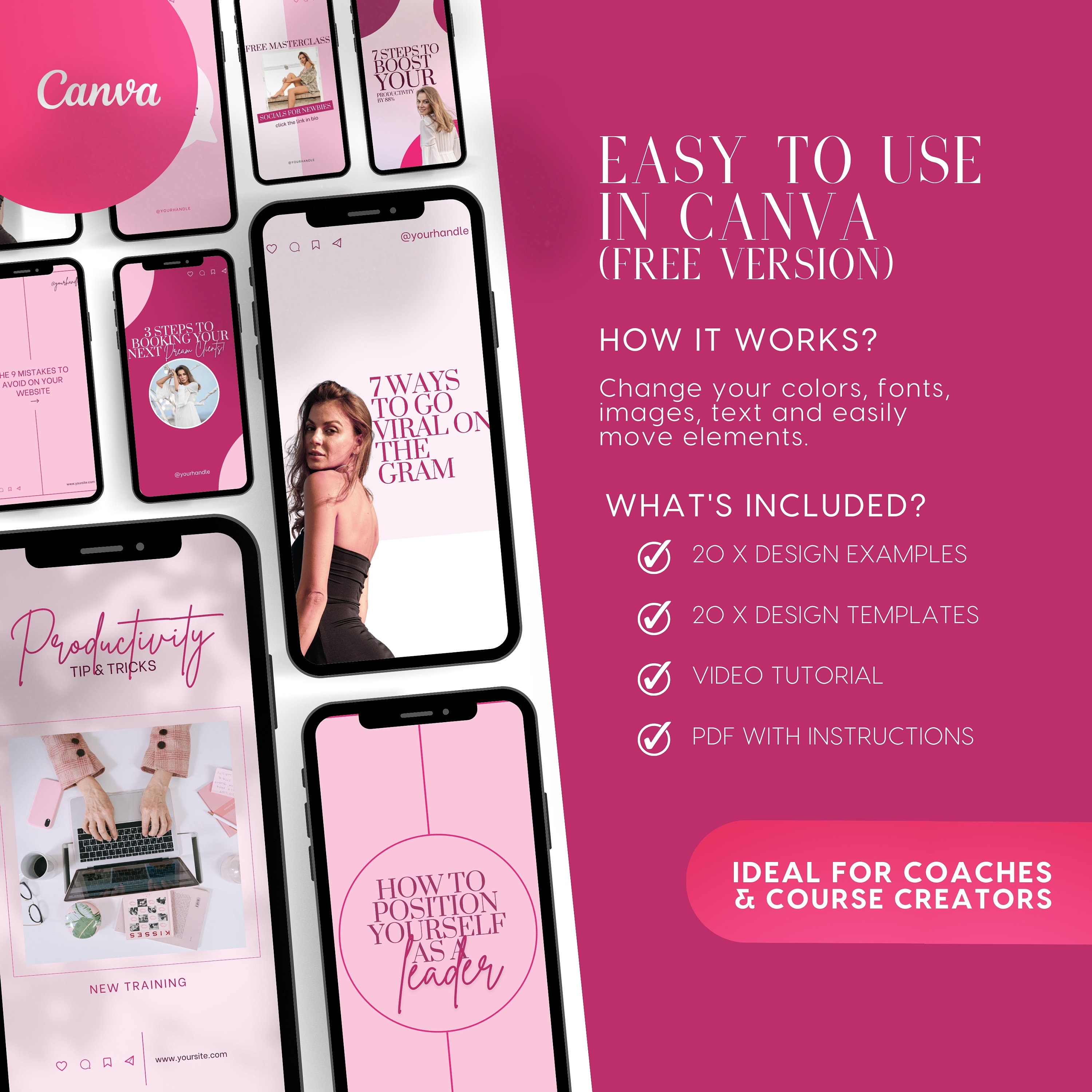 20 Instagram Reel Cover Templates for Coaches & Course Creators ...