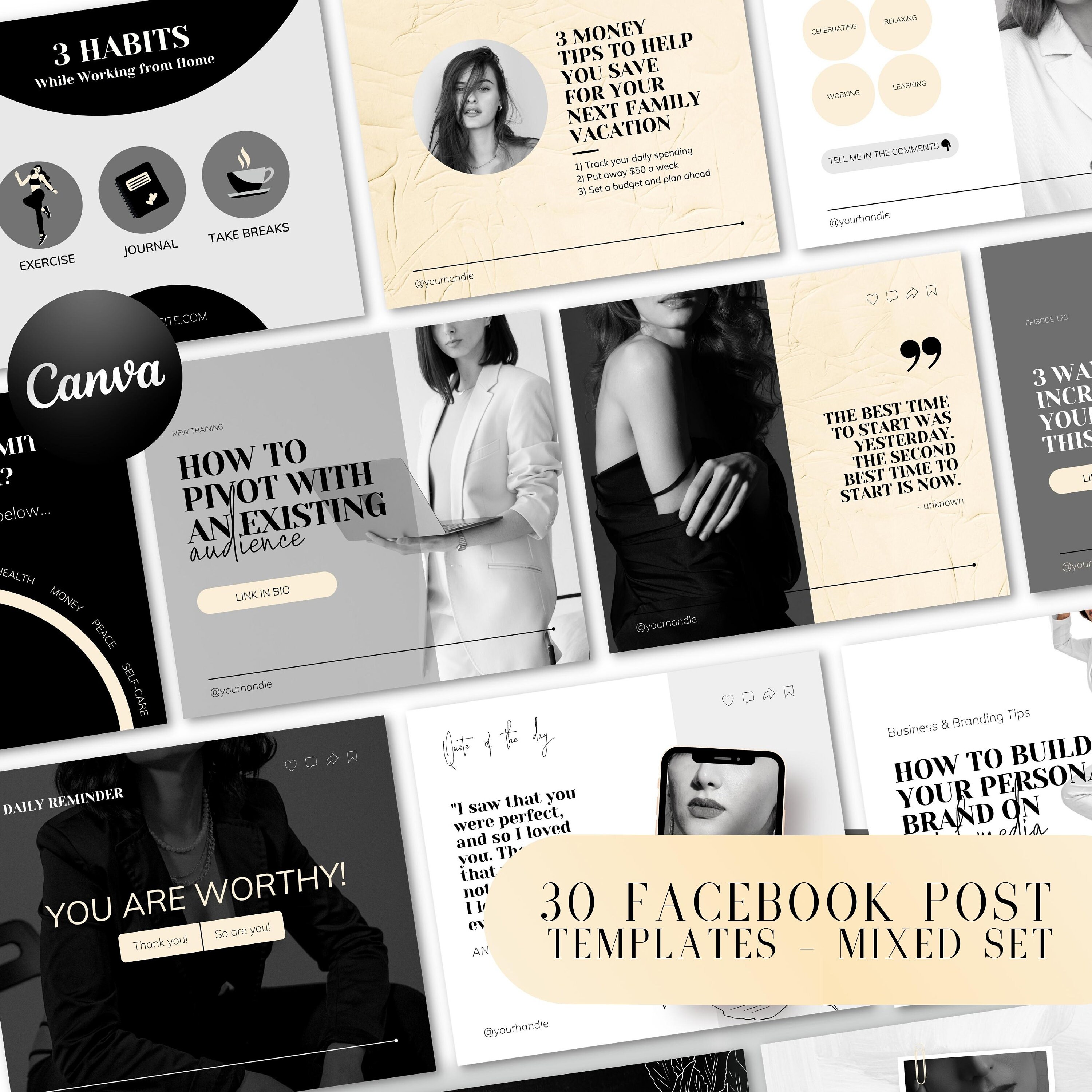 30 Facebook Post Templates for Business Pages, Profiles & Groups ...