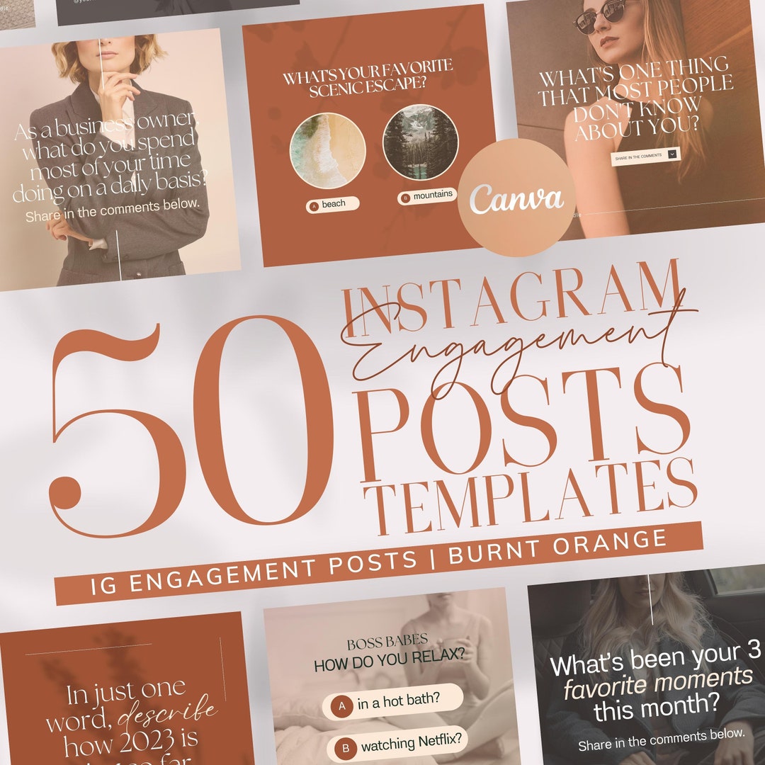 50 Instagram Engagement Post Templates for Women Entrepreneurs ...