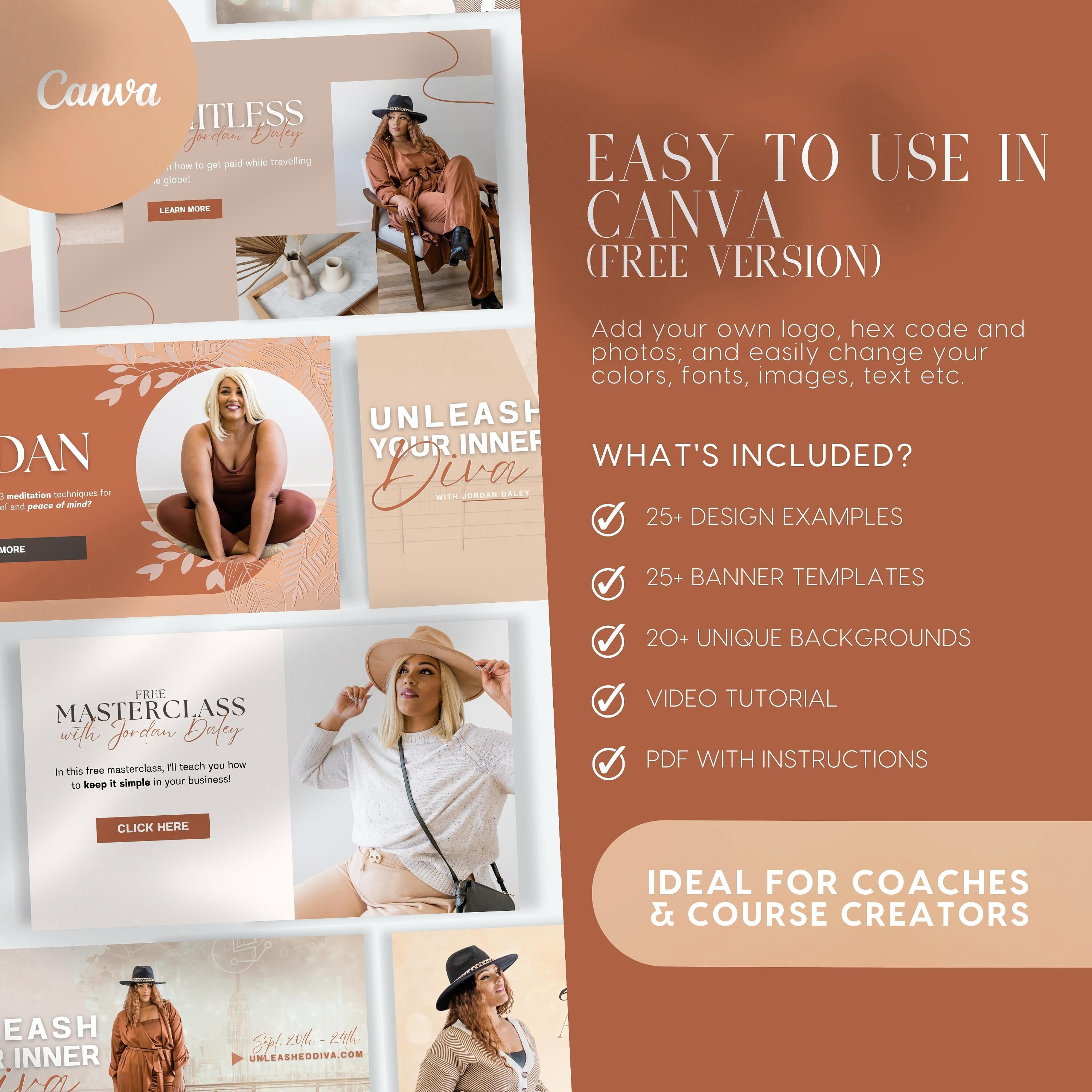 25 Facebook Cover Banner Templates for Coaches & Course Creators ...