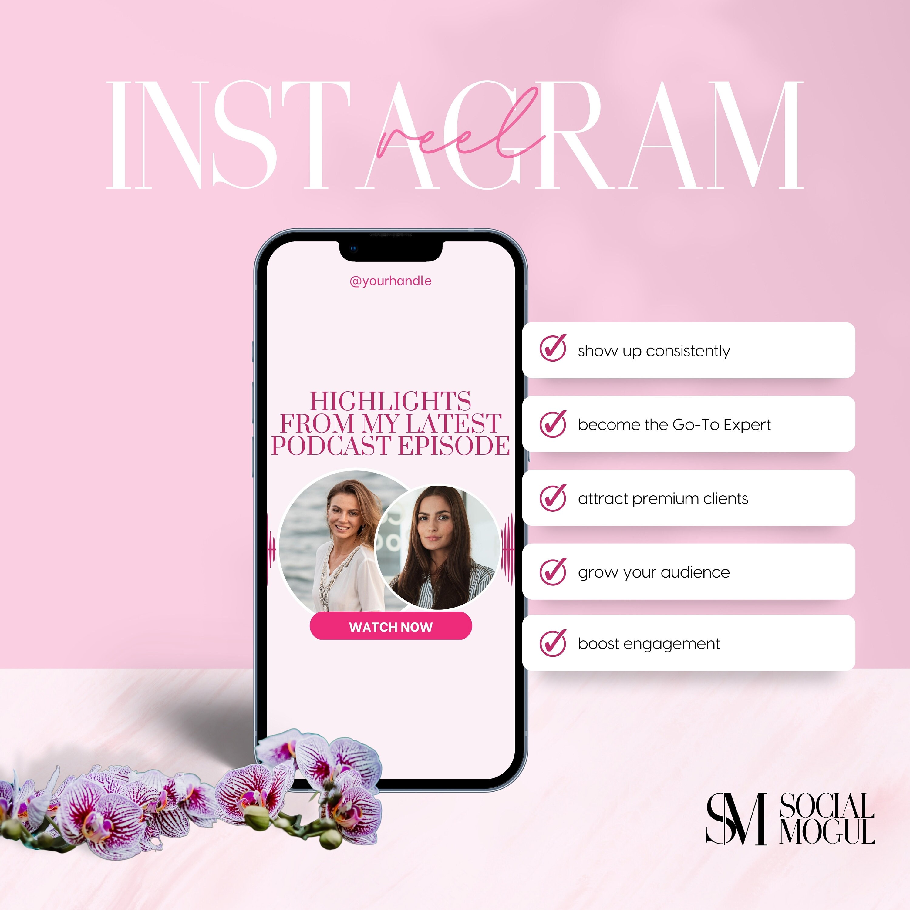 20 Instagram Reel Cover Templates for Coaches & Course Creators INSTANT ...