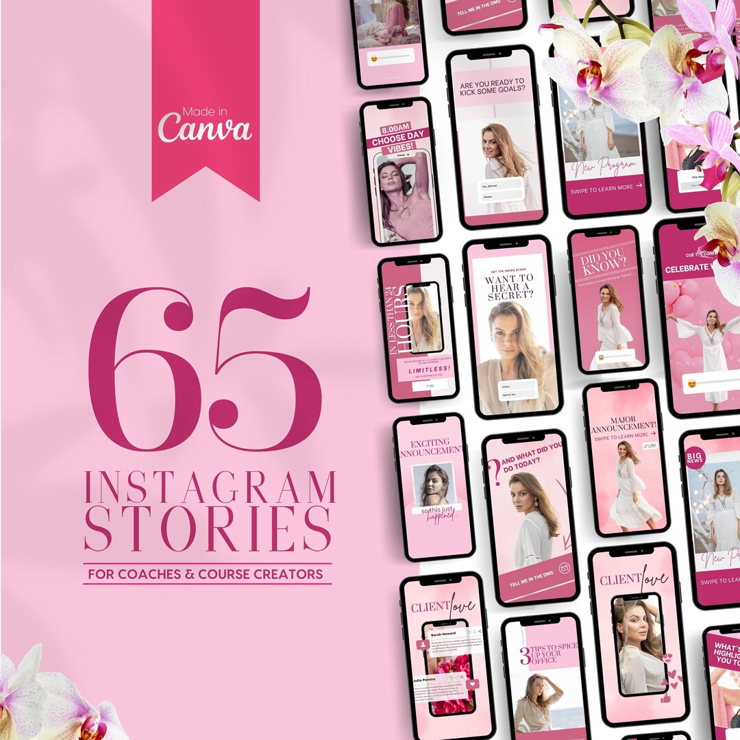 65 Instagram Stories for Coaches and Course Creators | INSTANT DOWNLOAD ...