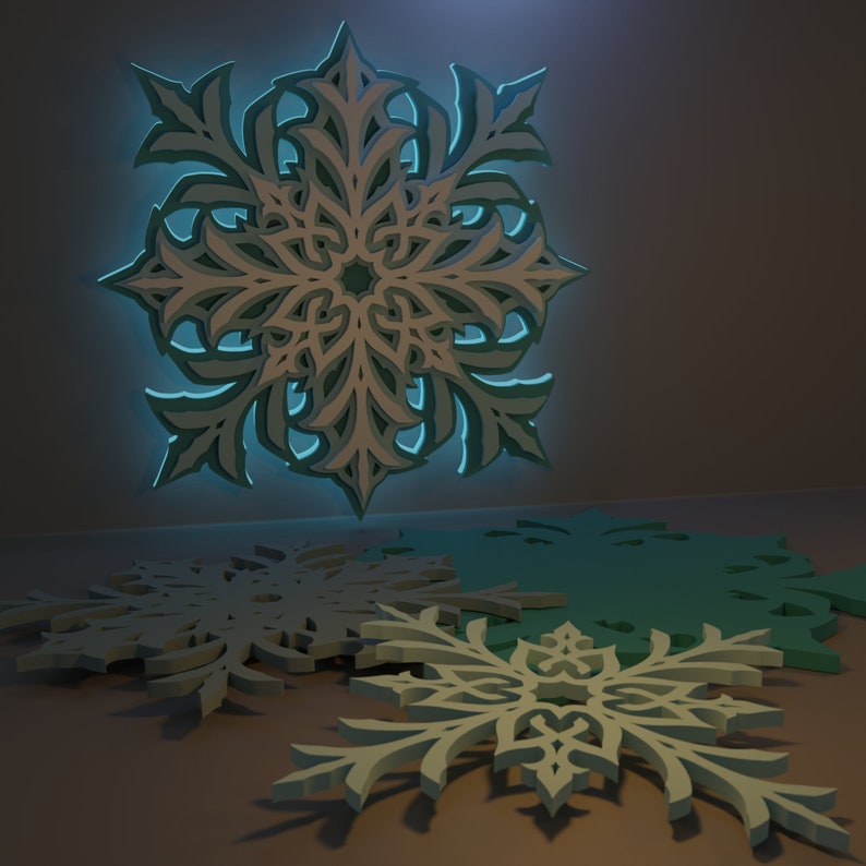 Laser Cut File (SVG,AI,DXF) Snowflake - Etsy