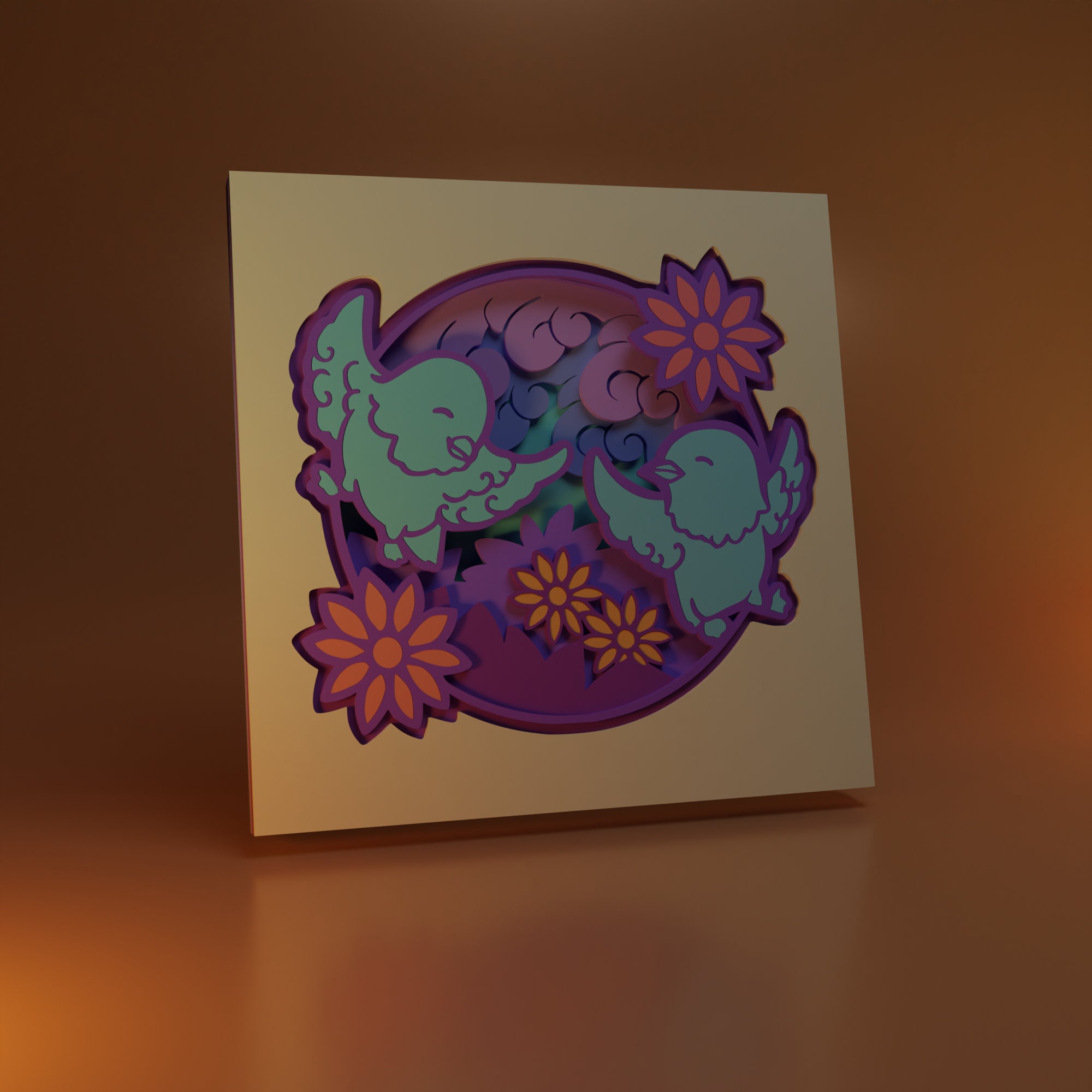 Cut File SVG, Ai, DXF Files of "two Little Birdies" - Etsy