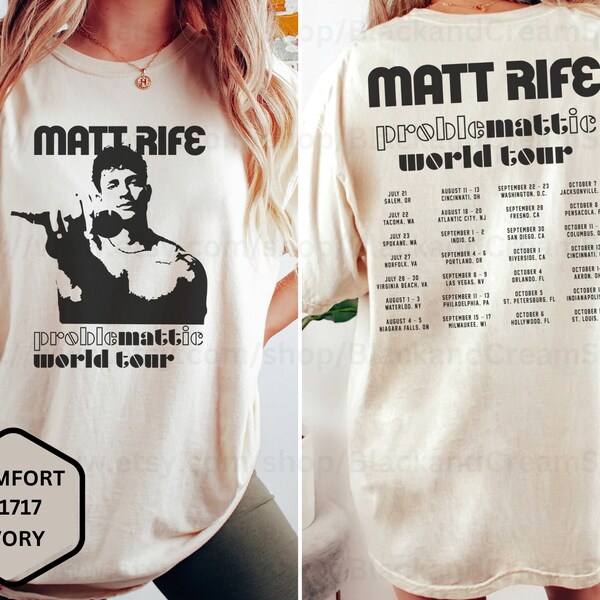 Problematic World Tour Matt Rife Tshirt - Etsy
