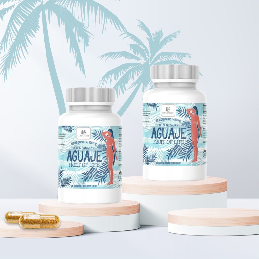Aguaje 100 Capsules 400mg Buriti Palm Fruit Mauritia Flexuosa Diet Food ...