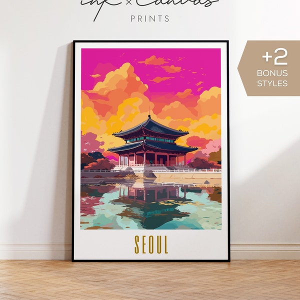 Korea Travel Poster - Etsy