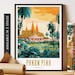 Phnom Penh Cambodia Poster Phnom Penh Royal Palace Art Cambodian Wall ...