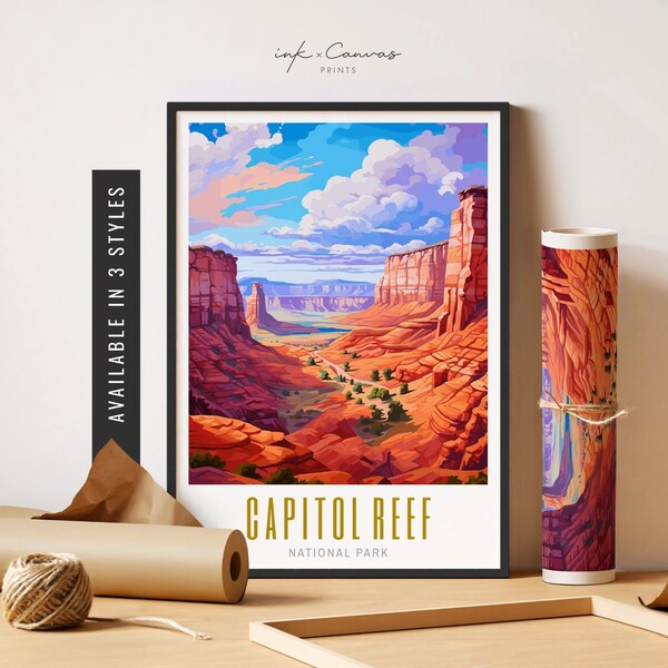 Capitol Reef Poster - Etsy