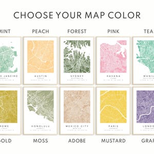 Personalized Map Print Custom Map Wall Art Where We First Met Map ...