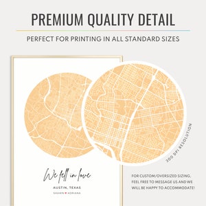 Custom City Map Print Custom Map Poster Personalized Map Wall Art City ...