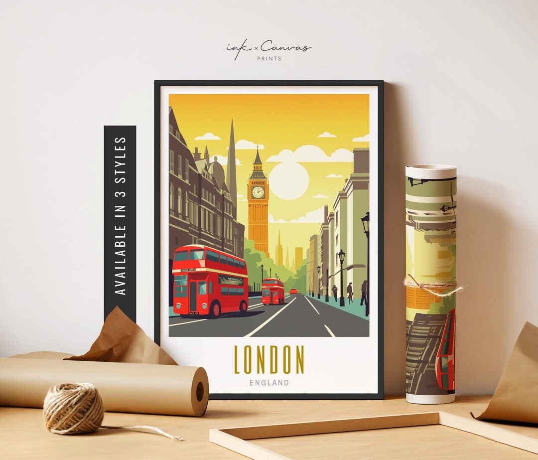 London Poster Big Ben Art Print London England Travel Poster London ...