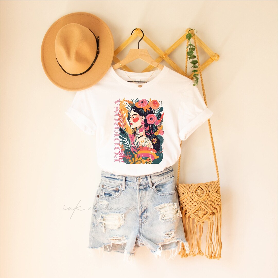 Latina Poderosa Shirt Distressed Shirt for Women Latina Pride T-shirt ...
