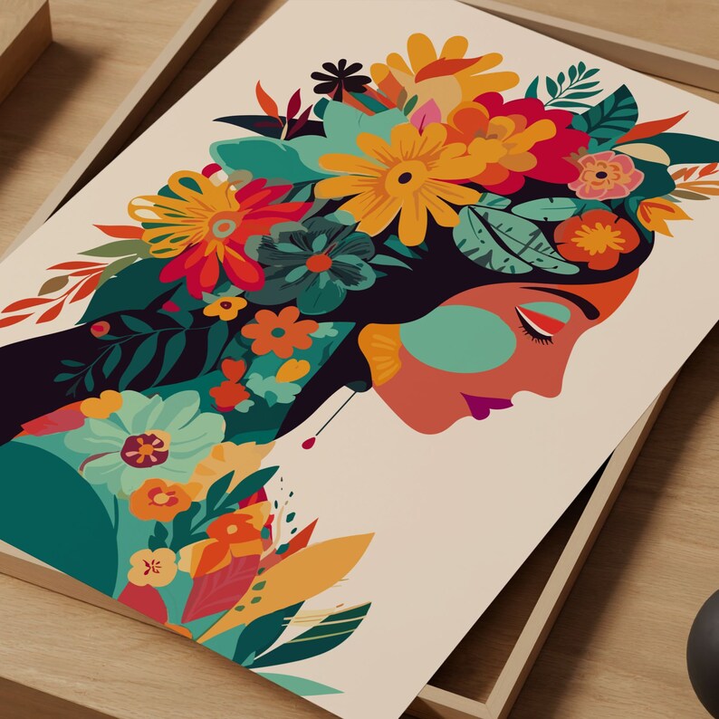 Latina Art Print Maximalist Wall Art Latino Artwork Latinx Art Latina ...