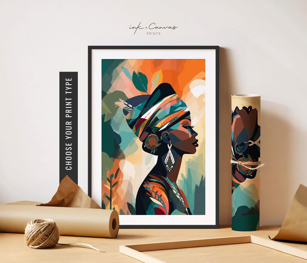 Proud Black Woman Art Afro Women Print Black Girl Art Colorful Prints ...