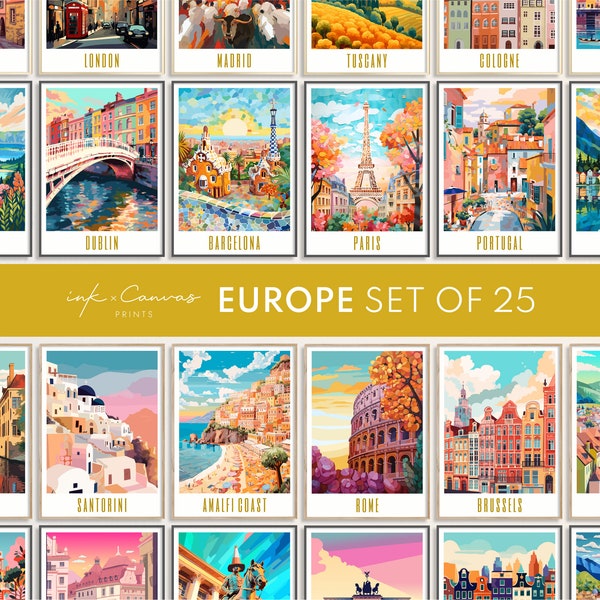Europe Travel Poster - Etsy