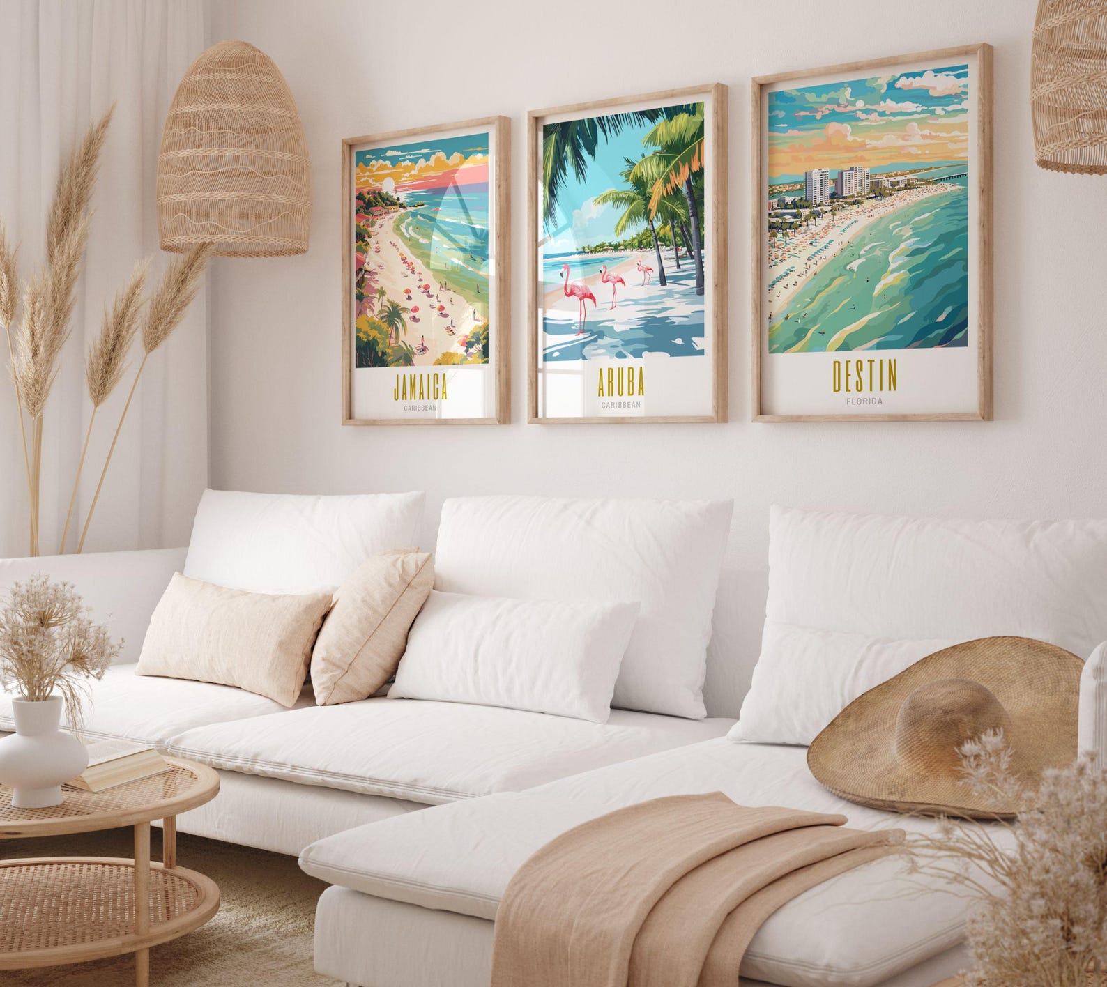 Destin Florida Print Travel Souvenir Art Destin FL Poster Beach Decor ...